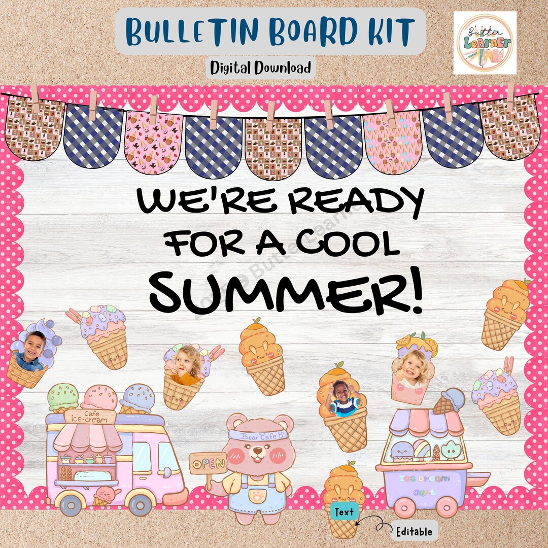 Summer Bulletin Board, Ice Cream Truck Bulletin Board, Cute Classroom ...