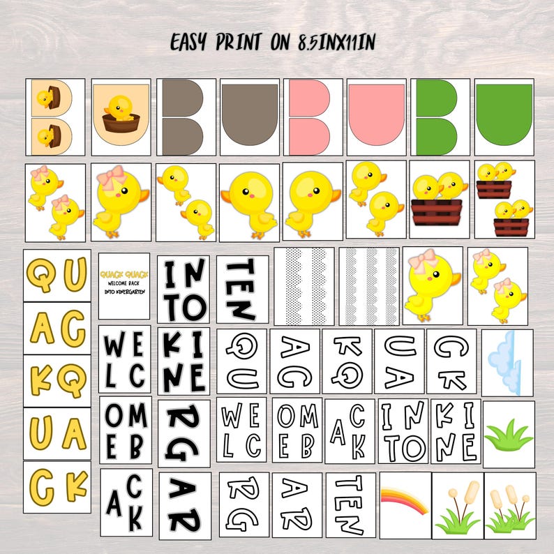 Back to School Bulletin Board Kit Quack Quack WELCOME BACK Classroom ...