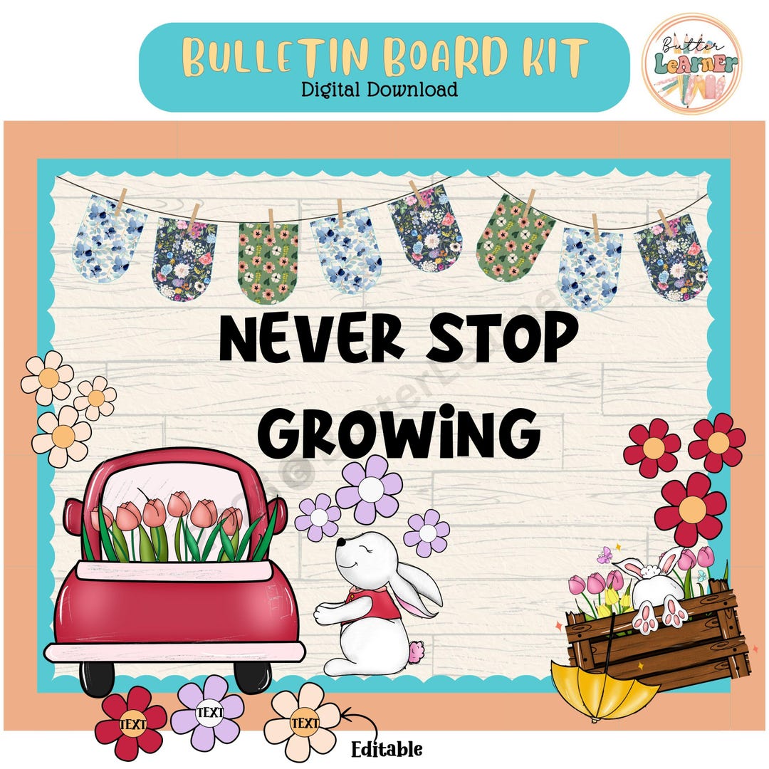 Spring Bulletin Board Kindness Bulletin Board April Classroom Door ...