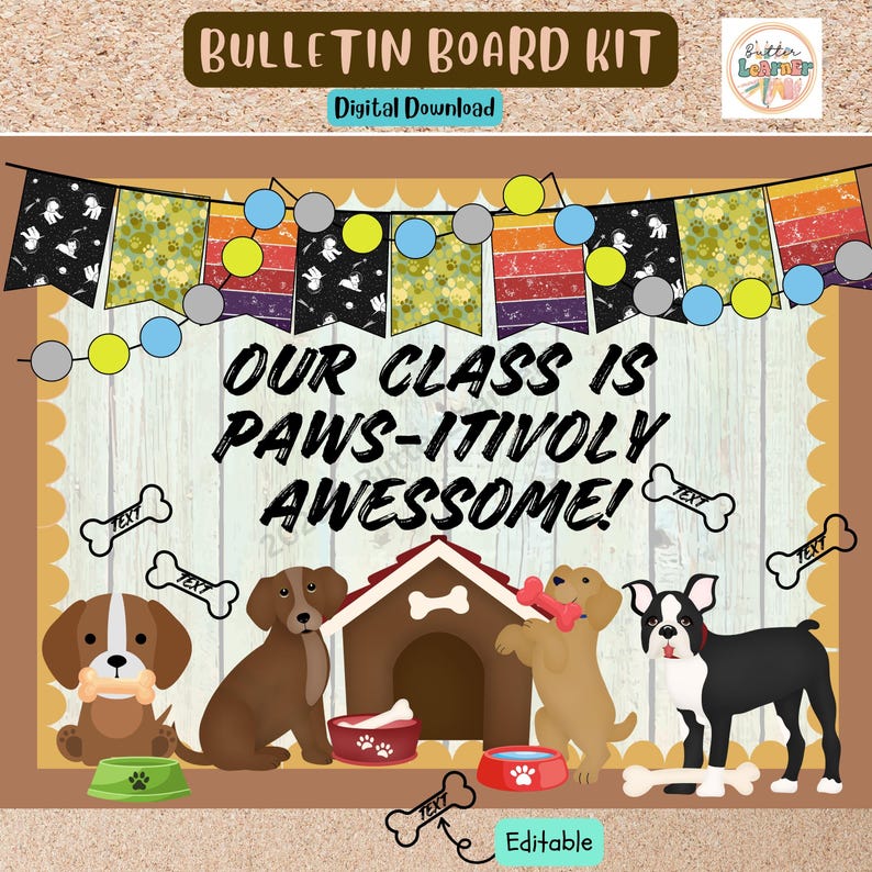 We Love Our Pets Bulletin Board Kit| Classroom Door Decor| Printable ...