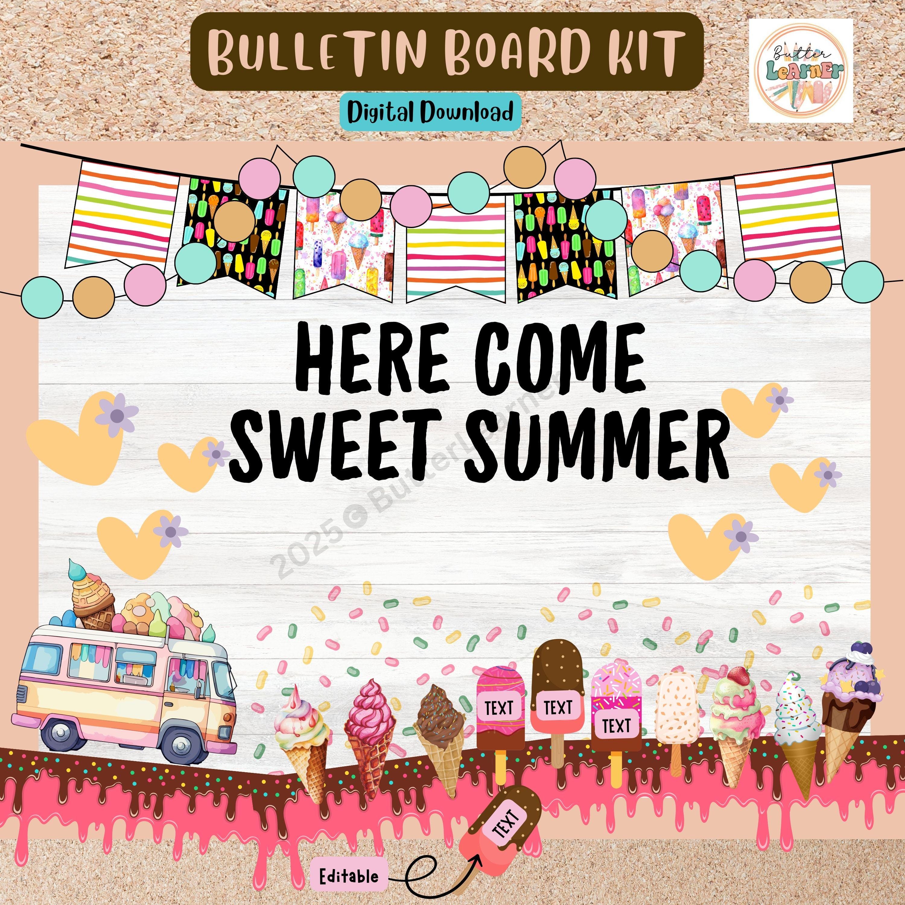 Back to School Bulletin Board Kit, Door Decoration Kit, Popsicle ...