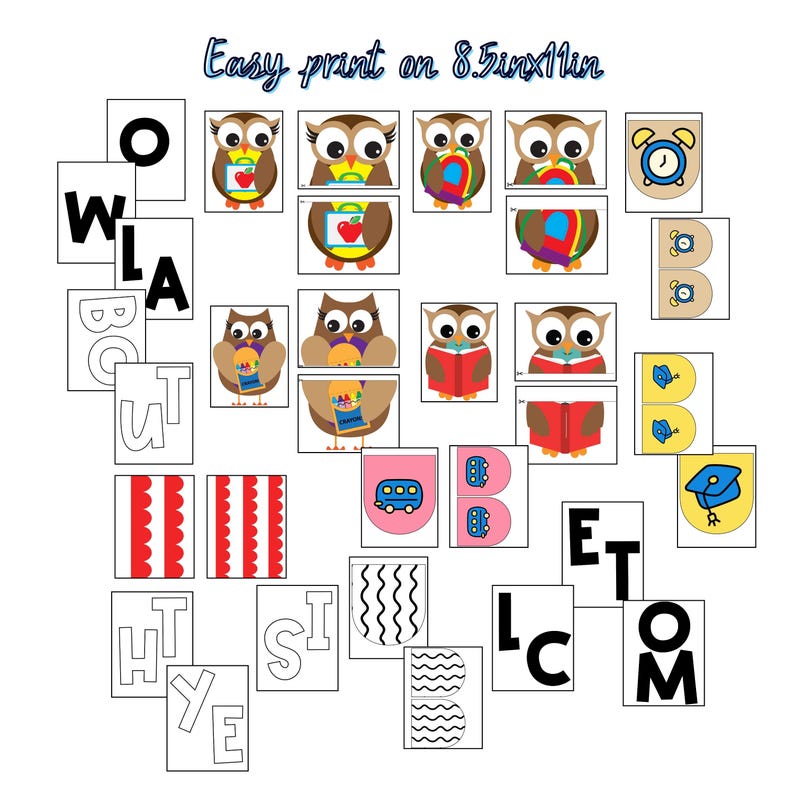 Owl Bulletin Board Kit: Back to School Classroom Decor (editable PPT ...