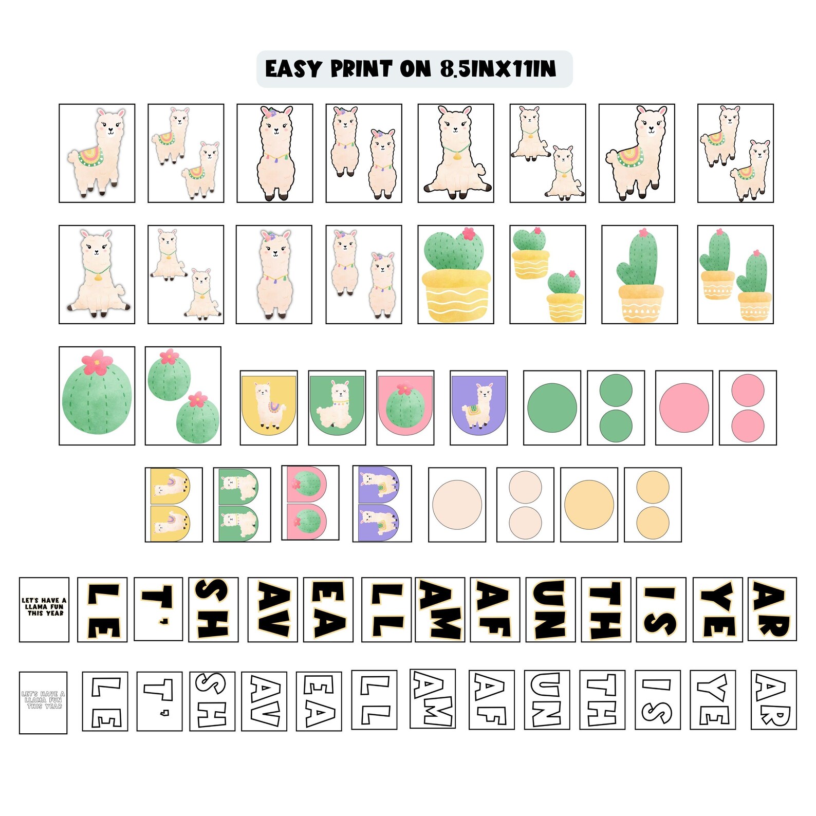 Back to School Llama Bulletin Board Kit | Classroom Door Decor ...