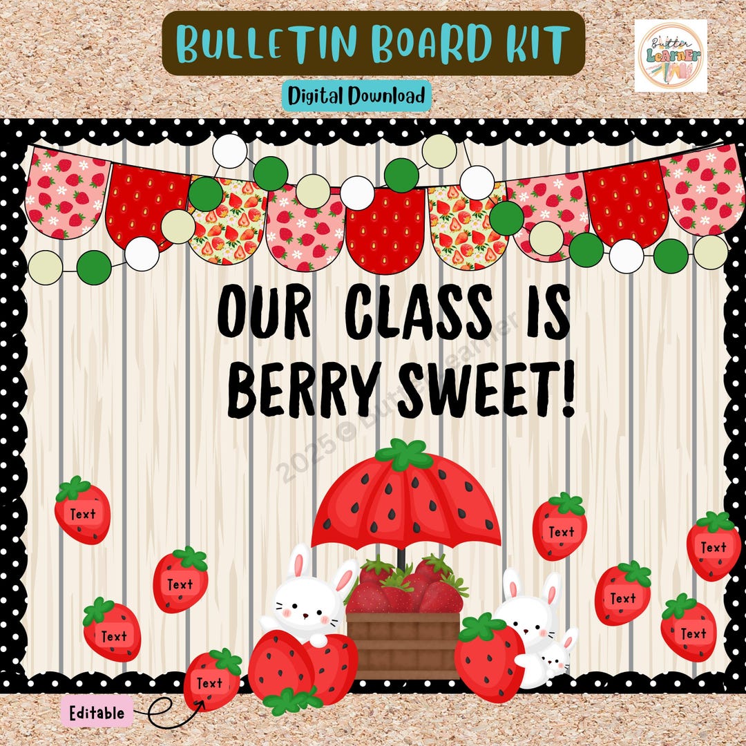 Our Class is Berry Sweet Bulletin Board Kit - Classroom Decor - Berry ...