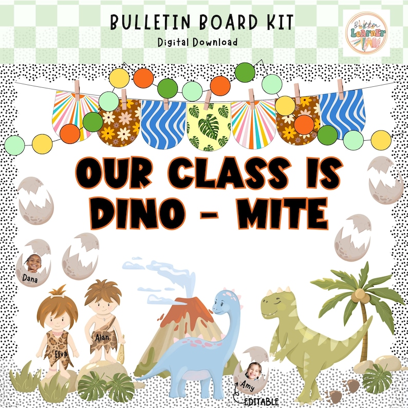 Dinosaur - Back to School Bulletin Board - Dinomite Jurassic Theme Door ...