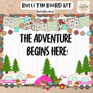 Camping Adventure Bulletin Board Kit: Classroom Decor (digital Download ...