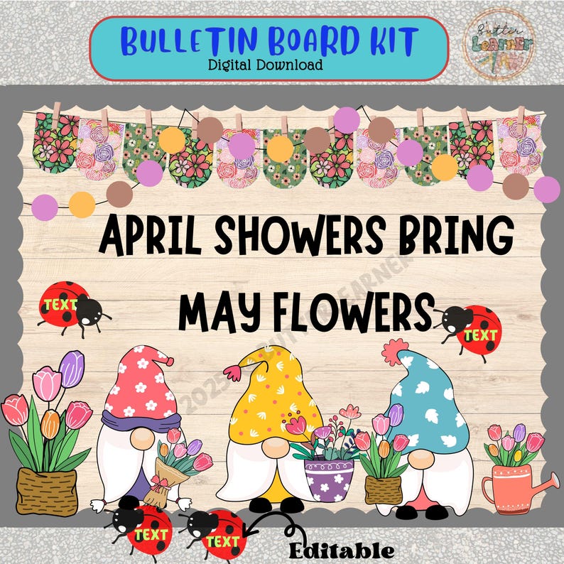 Spring Into Learning Bulletin Board Kit for Classroom Decor, Teacher ...