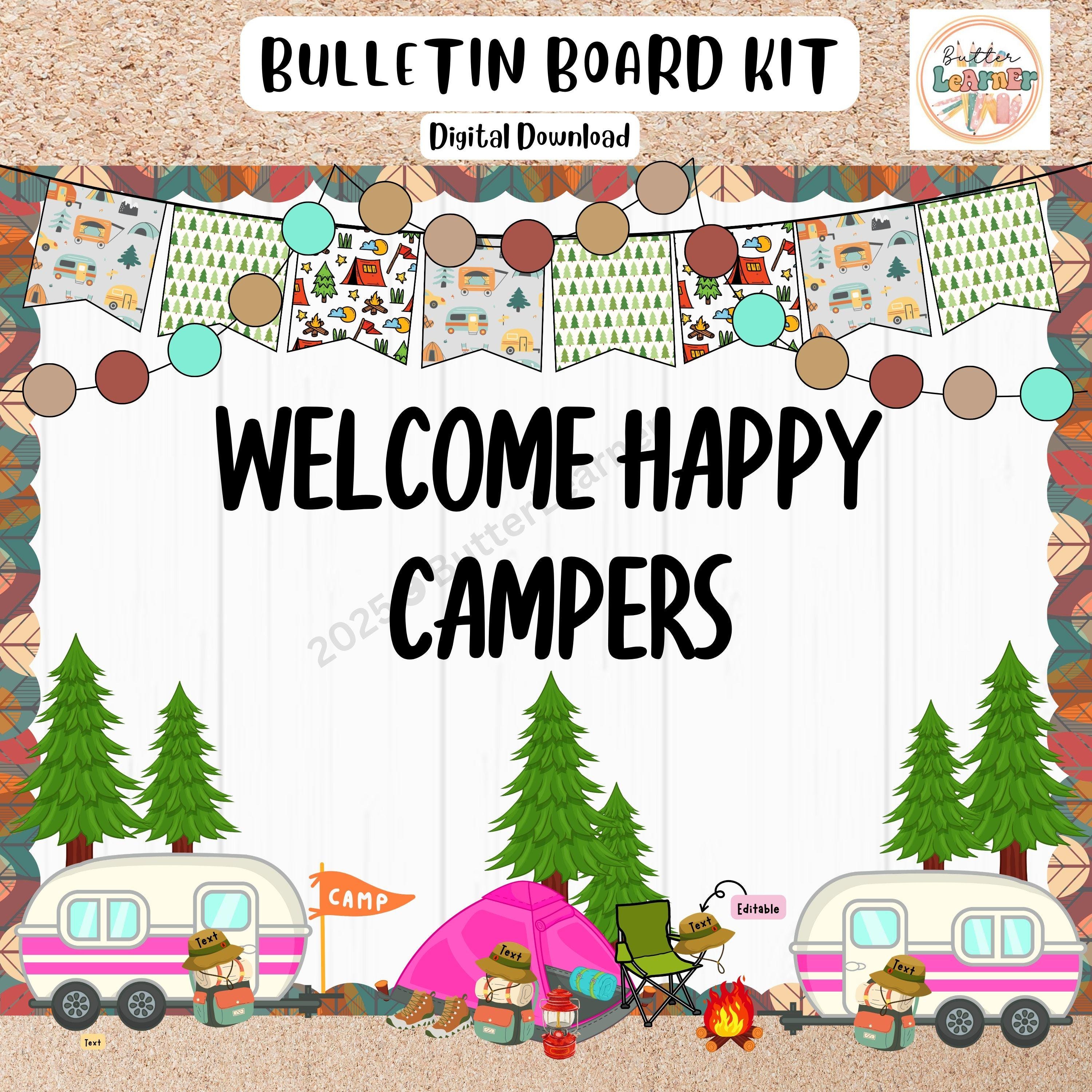 Learning is an ADVENTURE! Camping Adventure Bulletin Board Kit Summer ...