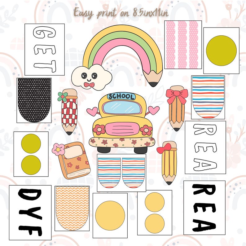 Back to School Bulletin Board Kit: Editable Classroom Decor (digital ...