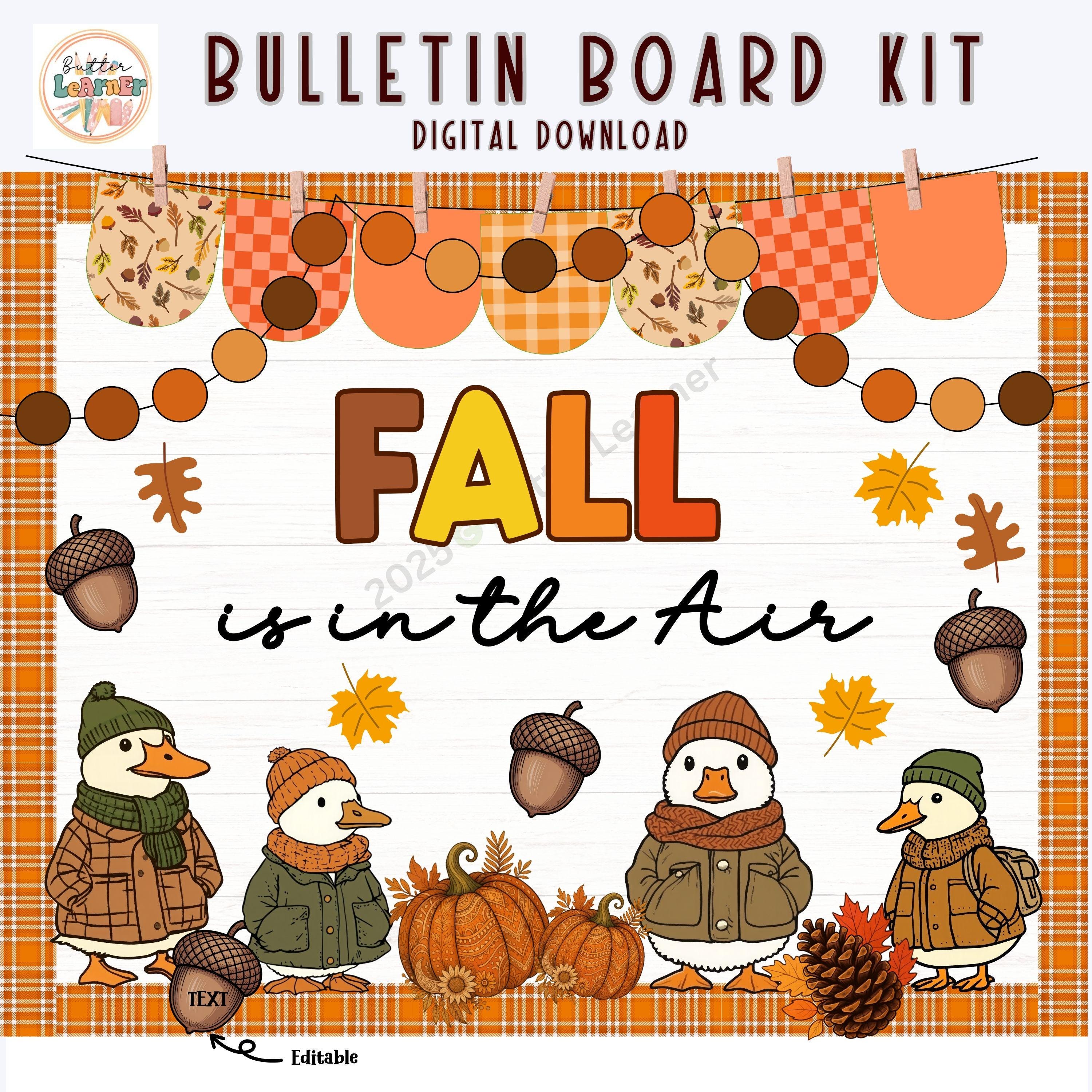 Silly Goose Fall Bulletin Board Kit | Autumn Classroom Decorations ...