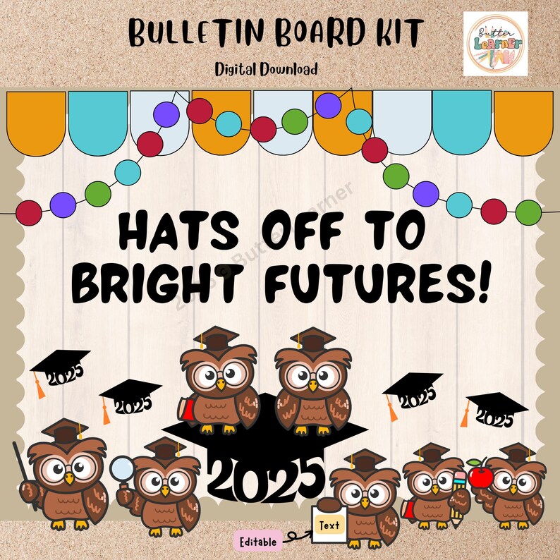 Graduating Bulletin Board Kit, End of Year Graduation 2025, Classroom ...