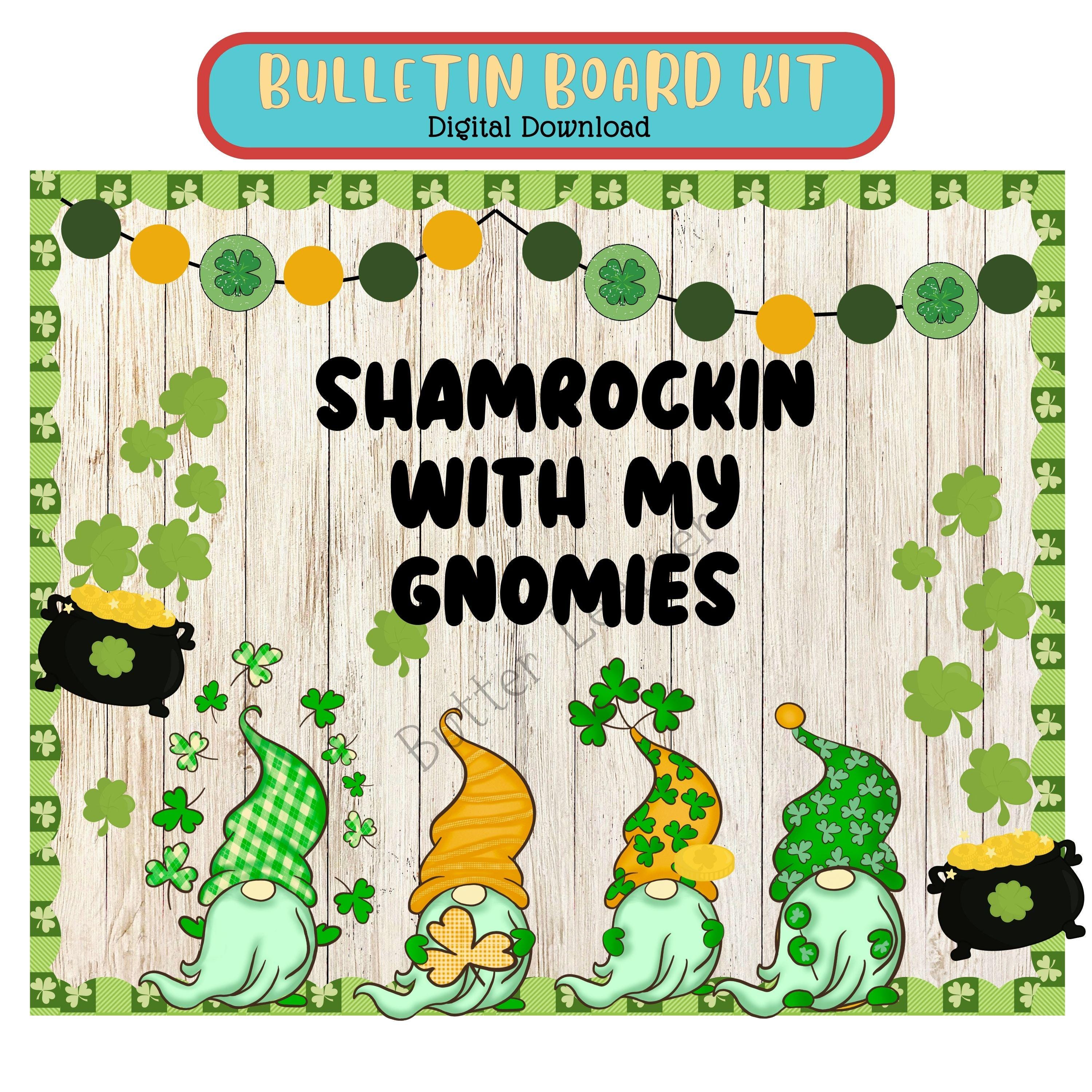 St.patrick Day Bulletin Board Kit Door Decor Lucky to Be Together ...