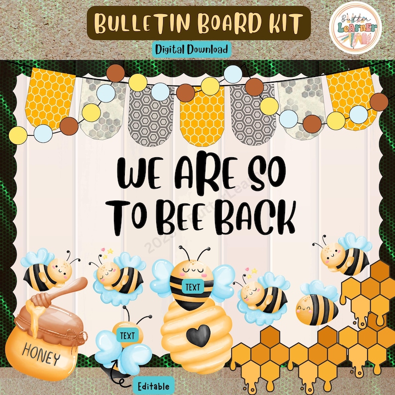 Spring Bulletin Board Kit We All Bee-long in This Class, Classroom Door ...