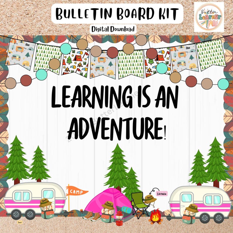 Camping Adventure Bulletin Board Kit: Classroom Decor (digital Download ...