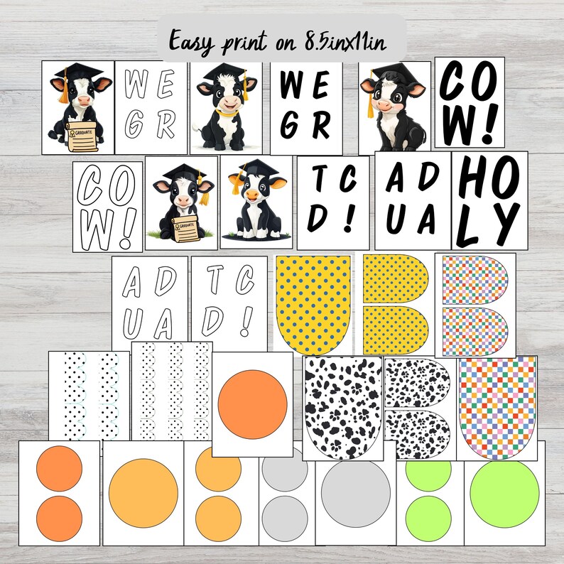 Cow Graduation Bulletin Board | End of the Year Bulletin Board ...