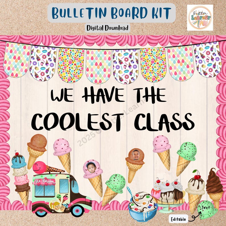 Summer Bulletin Board, Ice Cream Truck Bulletin Board, Cute Classroom ...