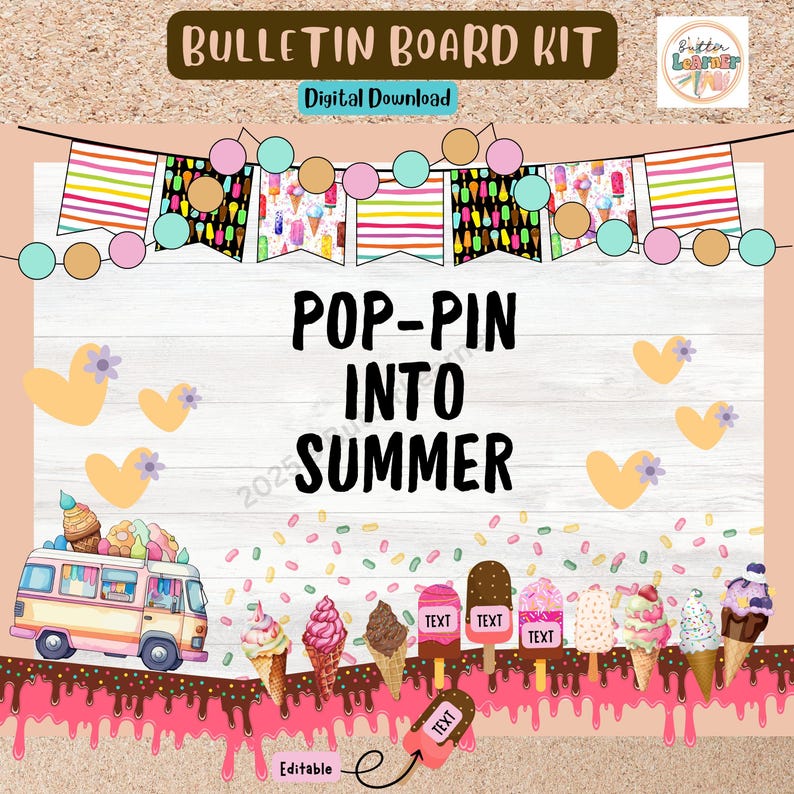 Back to School Bulletin Board Kit, Door Decoration Kit, Popsicle ...