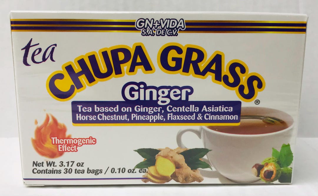 Chupa Grass Tea 30 Tea Bags 1box Tea Based on Ginger, Centella Asiatica ...