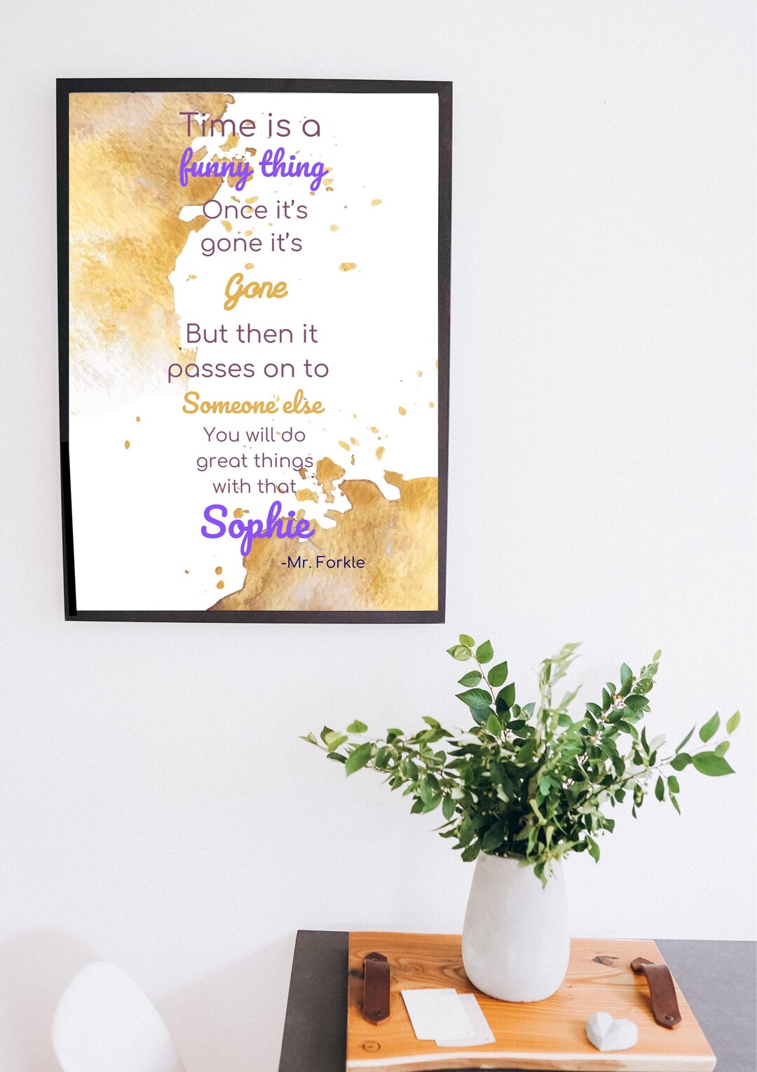 Time is A Funny Thing - KOTLC Poster - Mr. Forkle Quote - Keeper of the ...