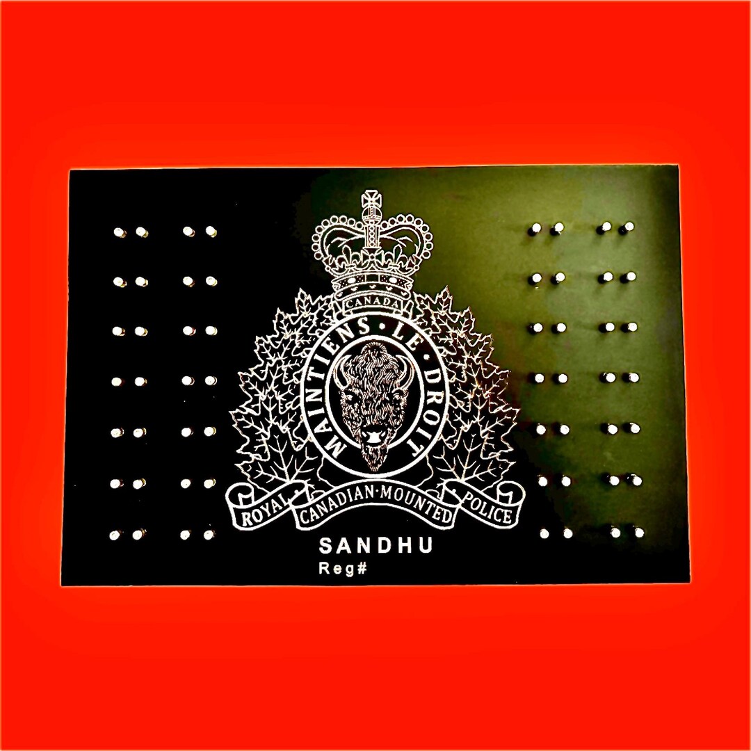 Carved RCMP Challenge Coin Display. Solid Maple. - Etsy