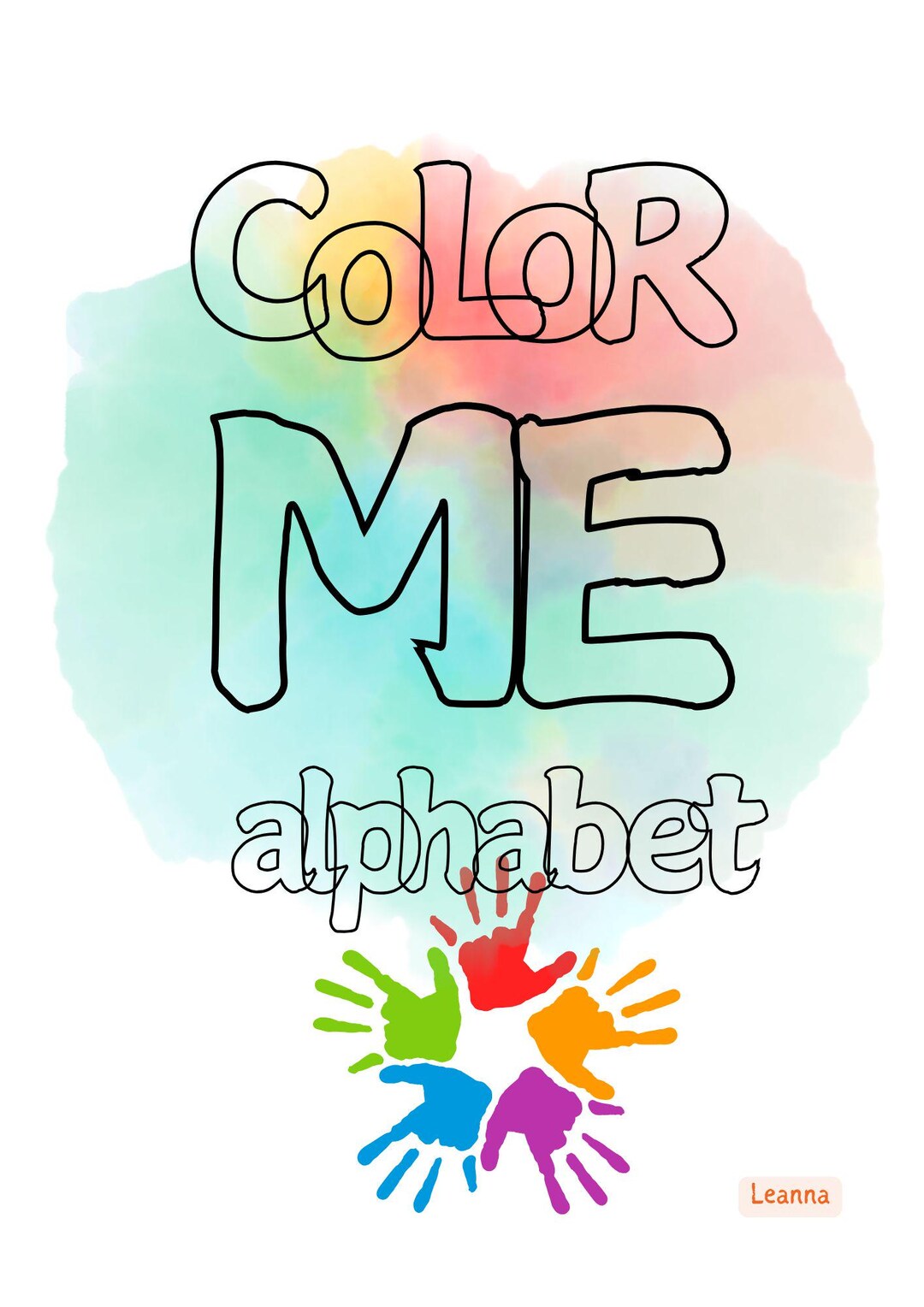 Color Me - Alphabet - Etsy