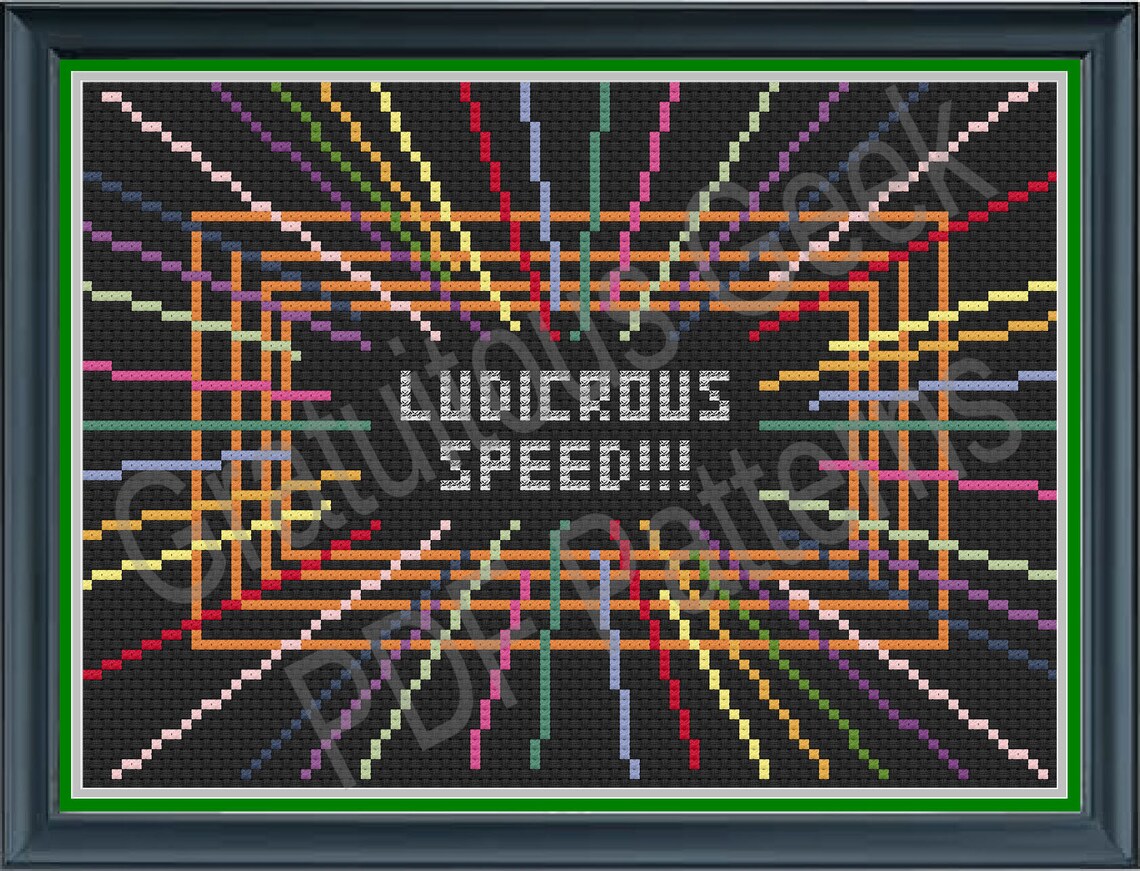 Spaceballs - Ludicrous Speed Cross Stitch *PDF* - Cross Stitch - PDF ...