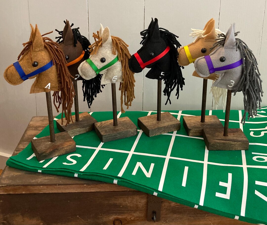 Kentucky Derby Horse Race Game With Mat (very Mini) - Etsy
