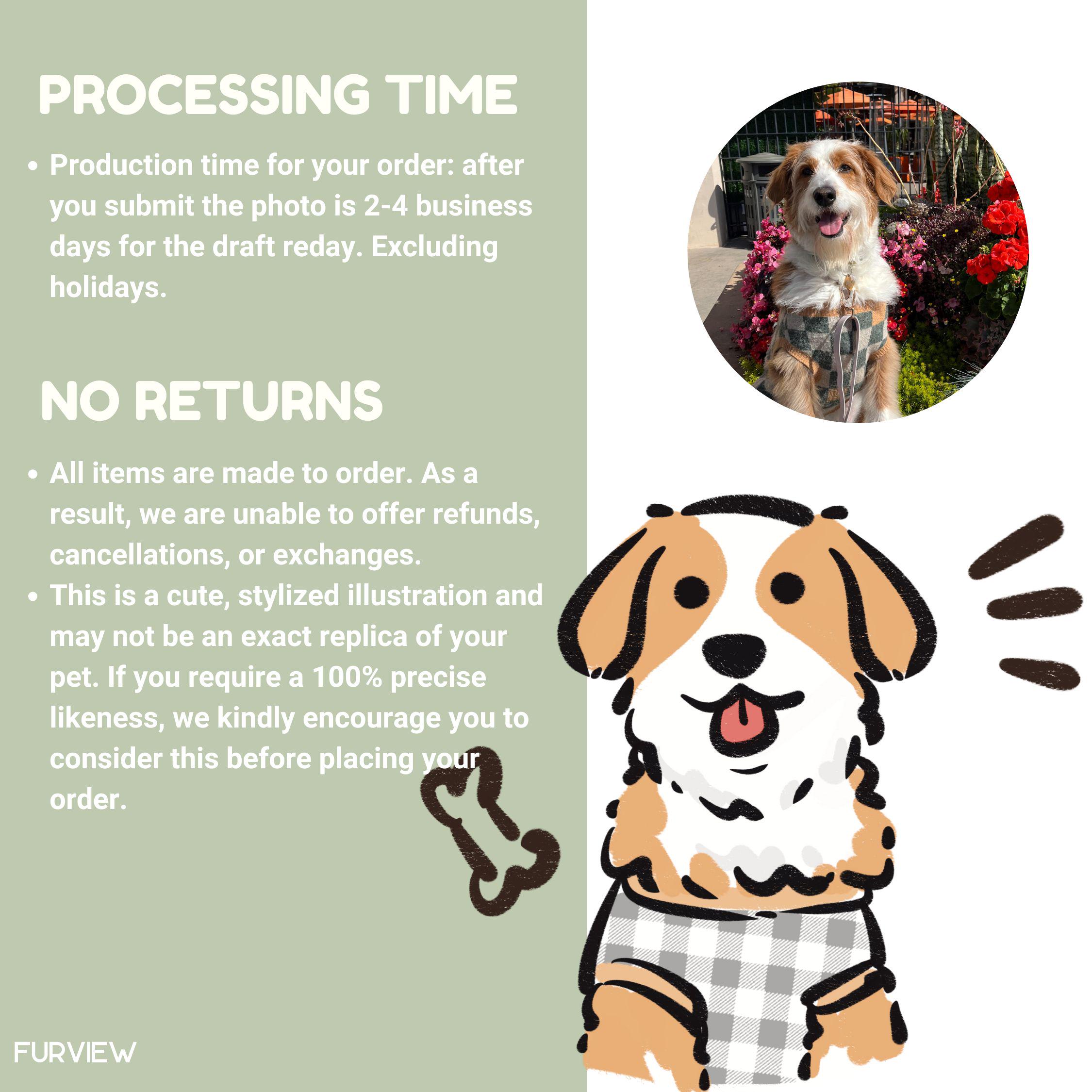 Digital Custom Pet Cute Drawing Funny Pet Minimalist Line Color Hand ...