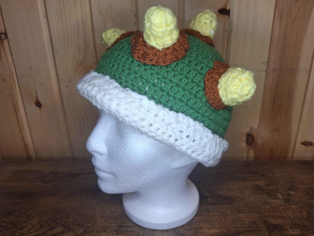 Crochet Bowser Shell Inspired Hat/beanie - Etsy