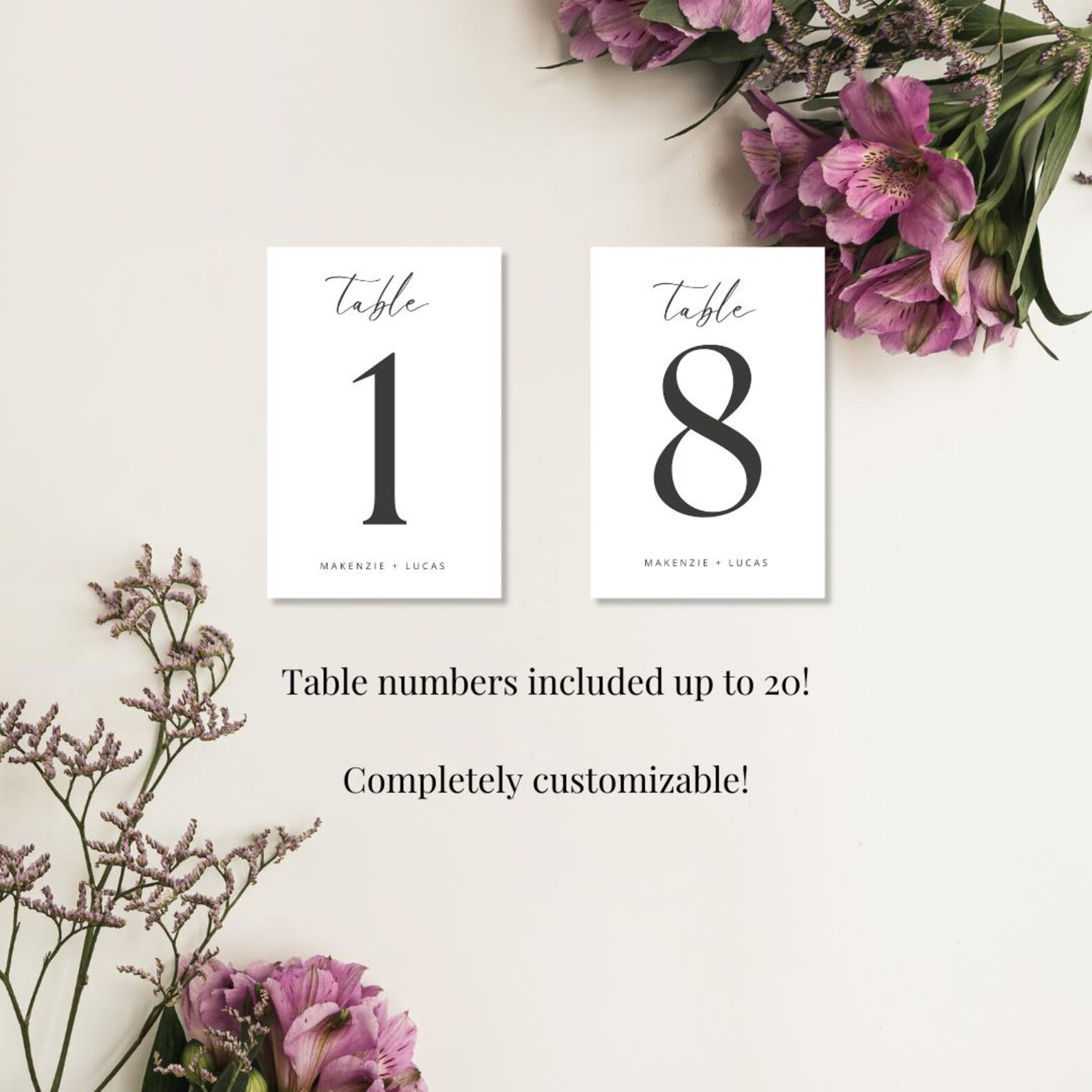 Wedding Table Numbers Modern Wedding Table Numbers Minimalist Wedding ...
