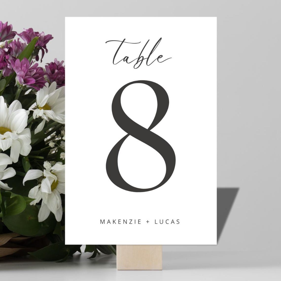 Wedding Table Numbers Modern Wedding Table Numbers Minimalist Wedding ...