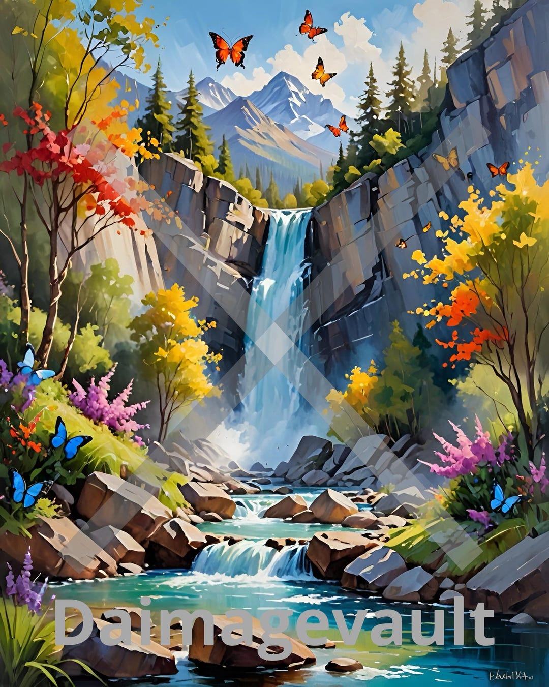 24 Pngs / Waterfalls and Mountains / Computer Wallpaper/ Wallpaper ...