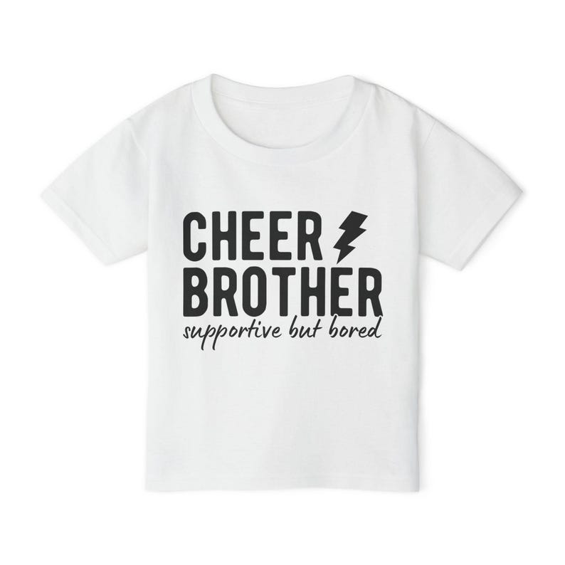 Funny Little Brother Cheerleading Toddler T-shirt, Sibling Gift, Kids ...