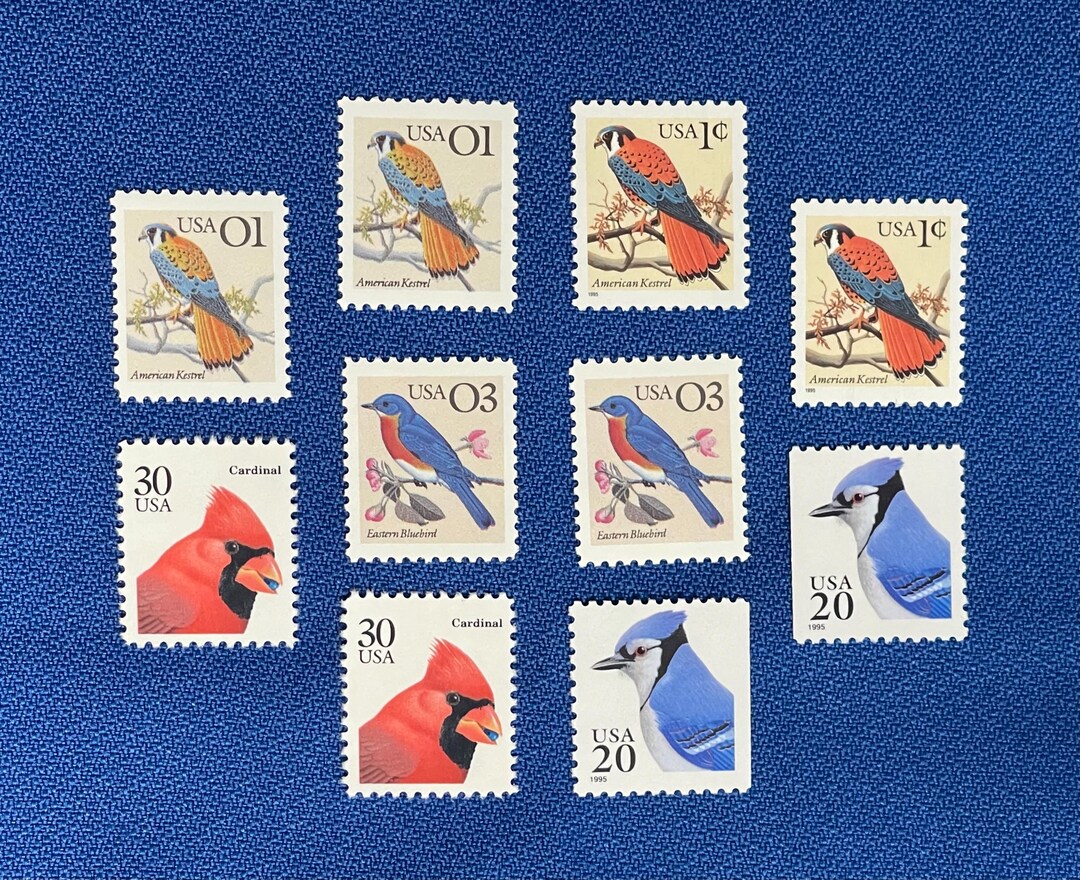 U.S. Issued Bird Stamps 1990’s, Set of 10 - Etsy