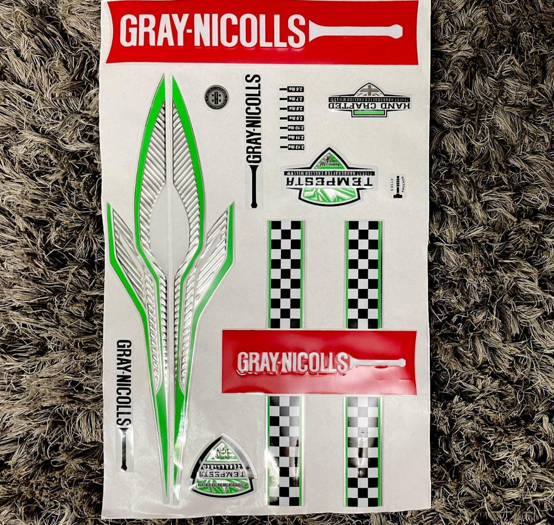 Gray Nicolls Inspired Cricket Bat Graphics | Waterproof Sticker - Etsy