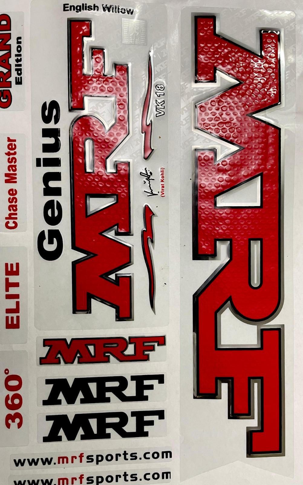 MRF Cricket Bat Sticker – Classic Vinyl for Bat Customization ...