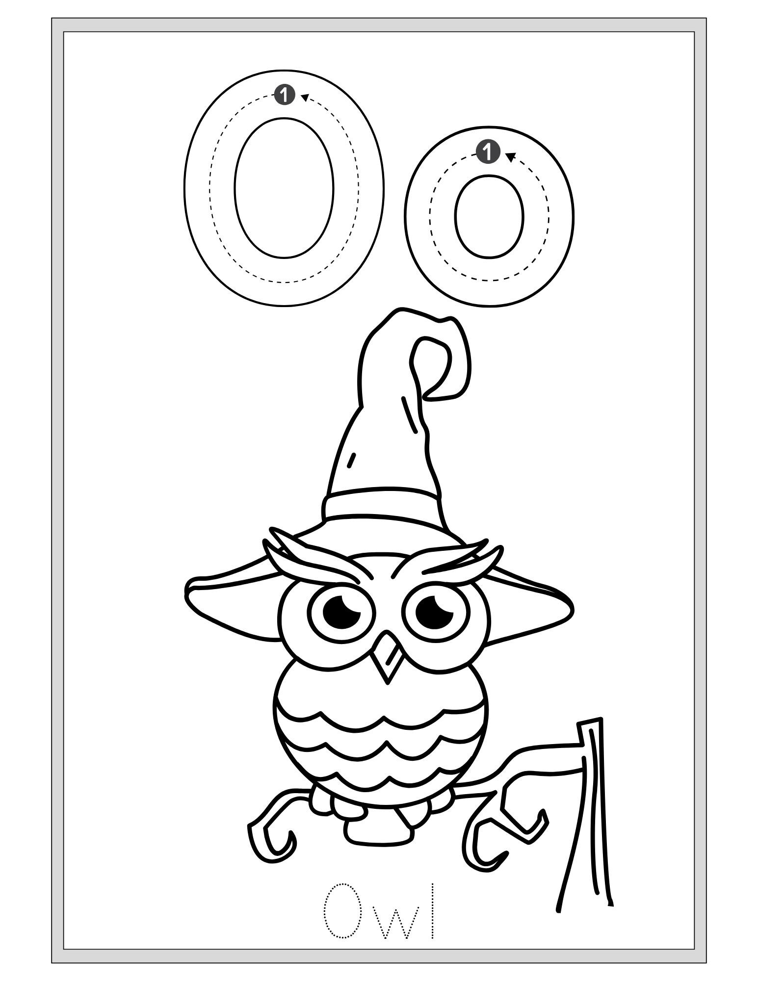 Halloween Alphabet Tracing & Coloring Book- Printable - Etsy