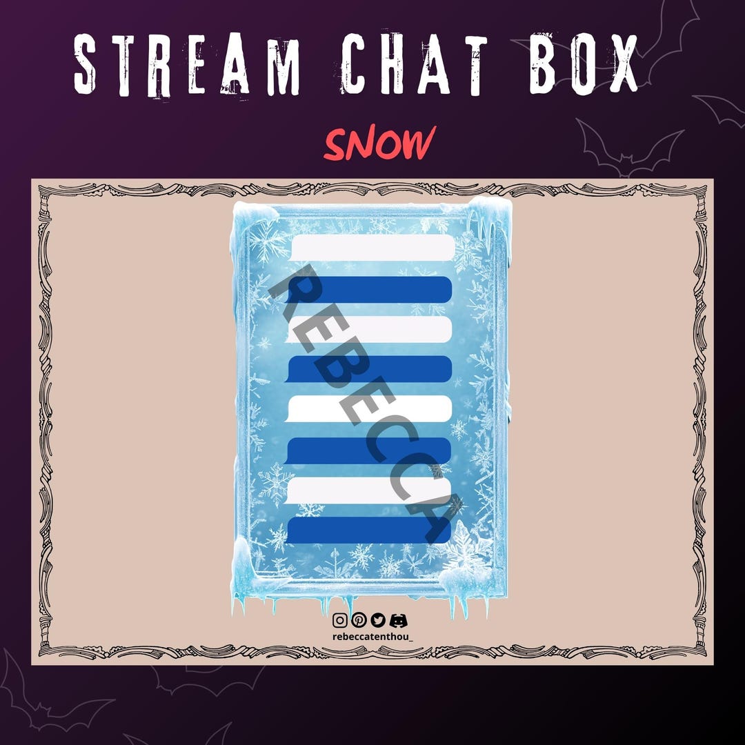 Chat Box Overlay| Customizable Chat Widget| Cute Chat Box Streamers ...