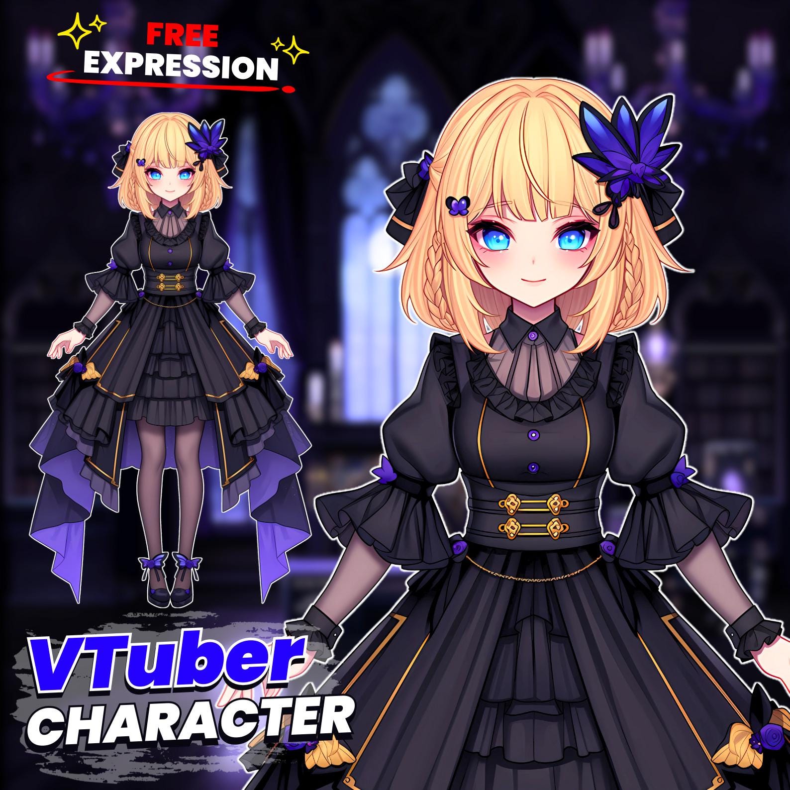 Vtuber Model Custom Live2d Vtuber Commission Vtuber Design Vtuber ...
