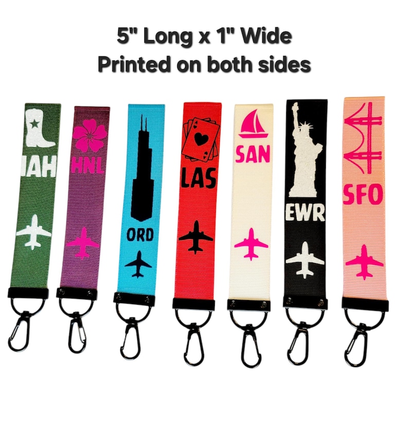Personalized Airline Crew Bag Tag, Jet Tag, Luggage Tag, Wrist Lanyard ...