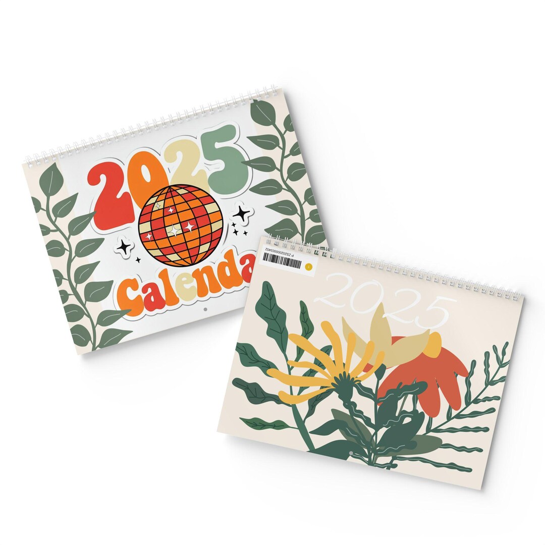 Animal Graphics 2025 Wall Calendar, Cute Animal Calendar, Yearly ...