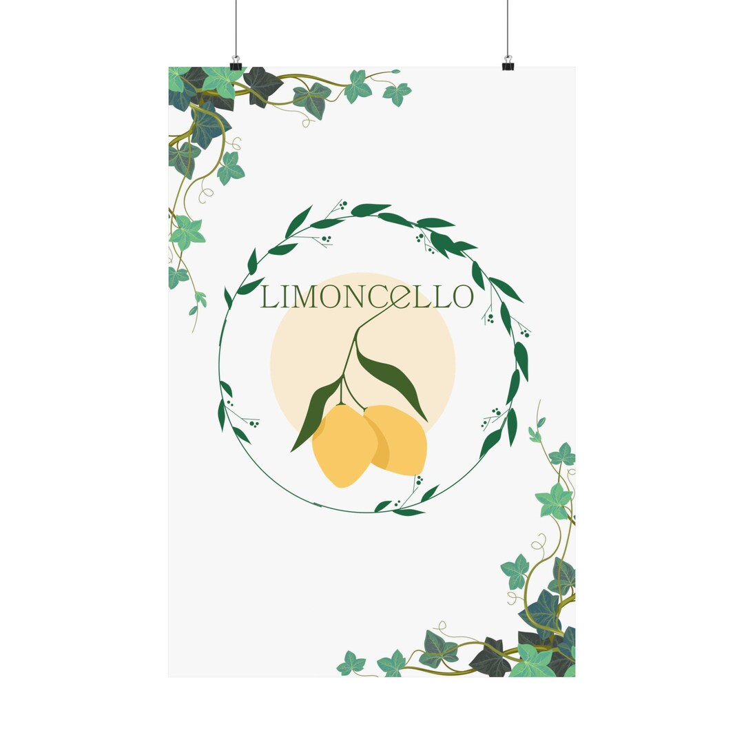 Limoncello Wall Art Poster - Etsy