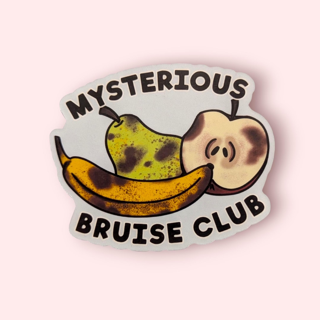 Mysterious Bruise Club Sticker: Neurodivergent Memes, Laptop Water ...