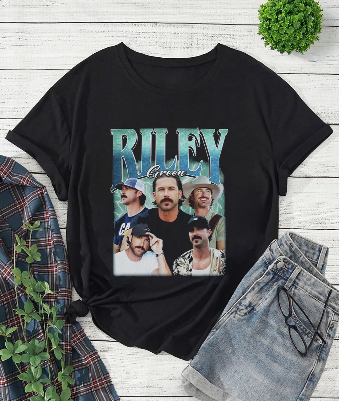 Riley Green Bootleg Shirt, Riley Green Tour 2026 Shirt, Riley Green 90s ...