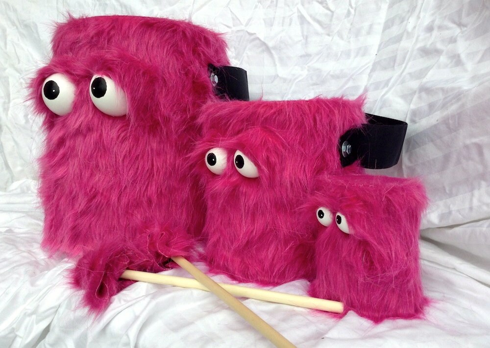 Kids Drum Set Furry Pink Handmade Durable Eco-friendly Fun - Etsy
