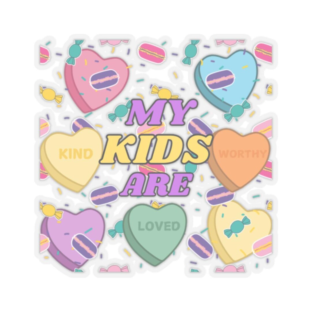 Colorful Kids Affirmation Kiss-cut Stickers Parents, Teachers ...