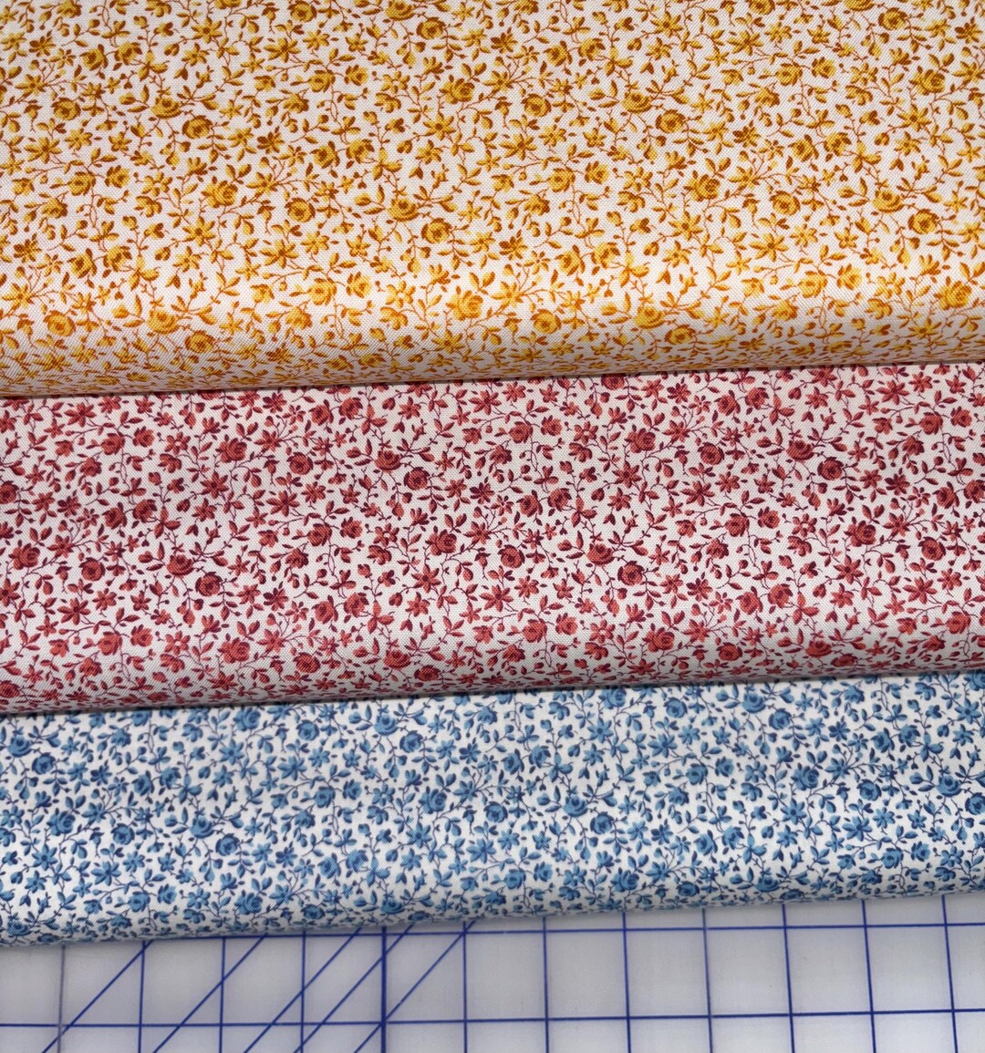 Little House on the Prairie Fabric - Floral Cotton, Andover Fabrics ...