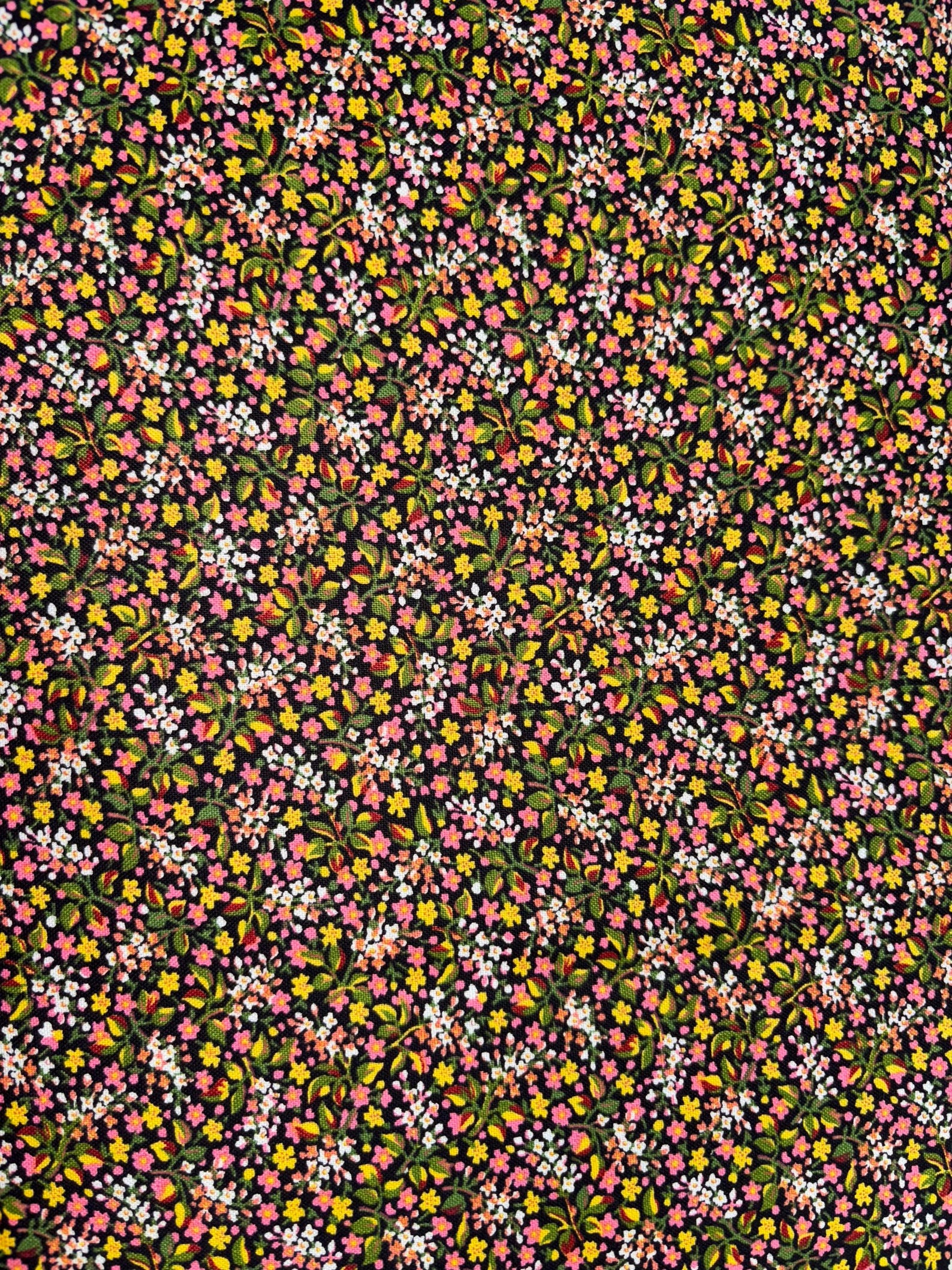 Little House on the Prairie Fabric/ Floral Fabric- Pink, Blue, Green ...