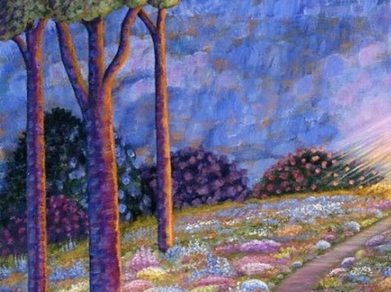 Christian Landscape Art Impressionist Landscape - Etsy