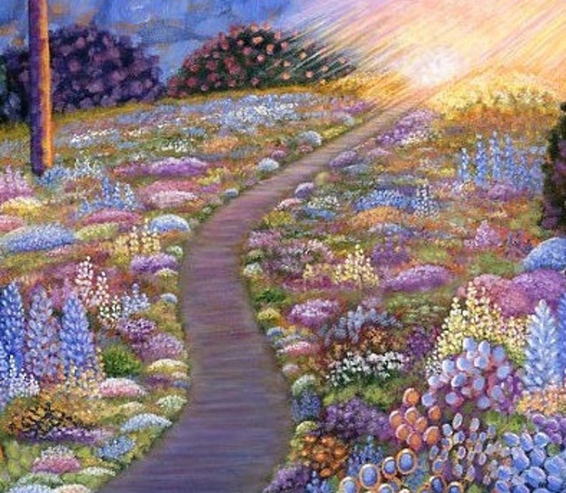 Christian Landscape Art Impressionist Landscape - Etsy